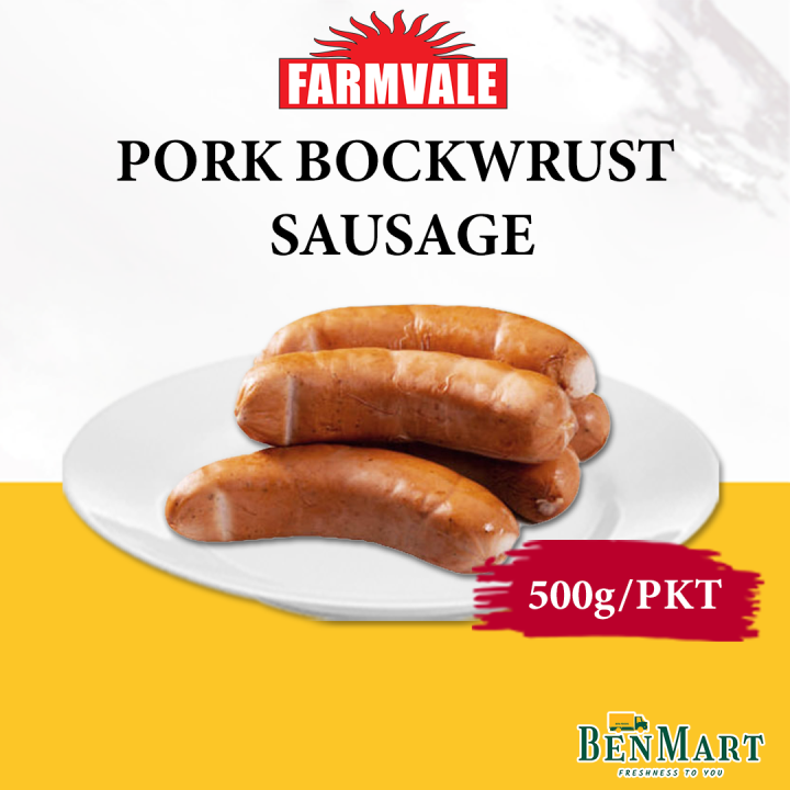 [BenMart Frozen] Farmvale Pork Bockwurst Sausage 500g - Singapore ...