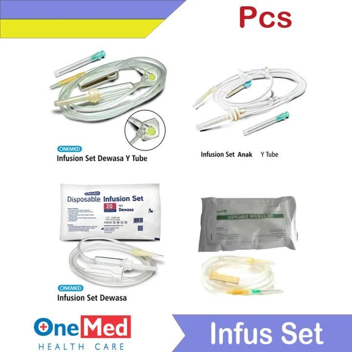 5 Pcs - Onemed Infus Set Dewasa & Anak Tipe Biasa Dan Tipe Y | Lazada ...