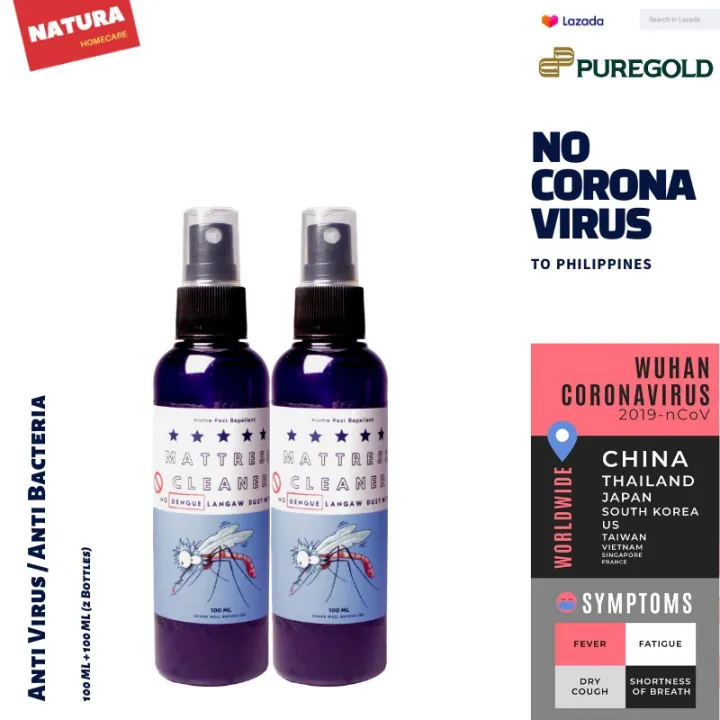 Anti Virus Spray, Anti Dengue Spray, Natura Mattress Cleaner. 100 ml ...