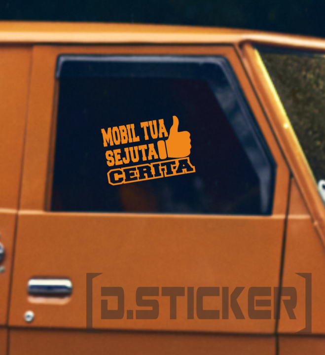 STIKER KACA MOBIL STICKER MOBIL MOBIL TUA SEJUTA CERITA KIJANG KOTAK ...