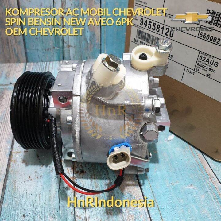 Kompresor AC Mobil Chevrolet Spin Bensin New Aveo 6pk COMPRESSOR OEM ...