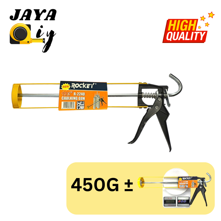 Rockey 13.5" Silicone Gun Heavy Duty Caulking Gun For Pressing Inject ...