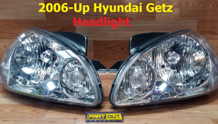 HYUNDAI GETZ HEADLIGHT-HEADLAMPS - 2 LINES - FOR LEFT AND RIGHT FOR ...