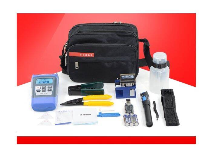 อุปกรณ์เข้าหัว ทดสอบแสงและพาวเวอร์ Optical Power Meter + Tools kit ...