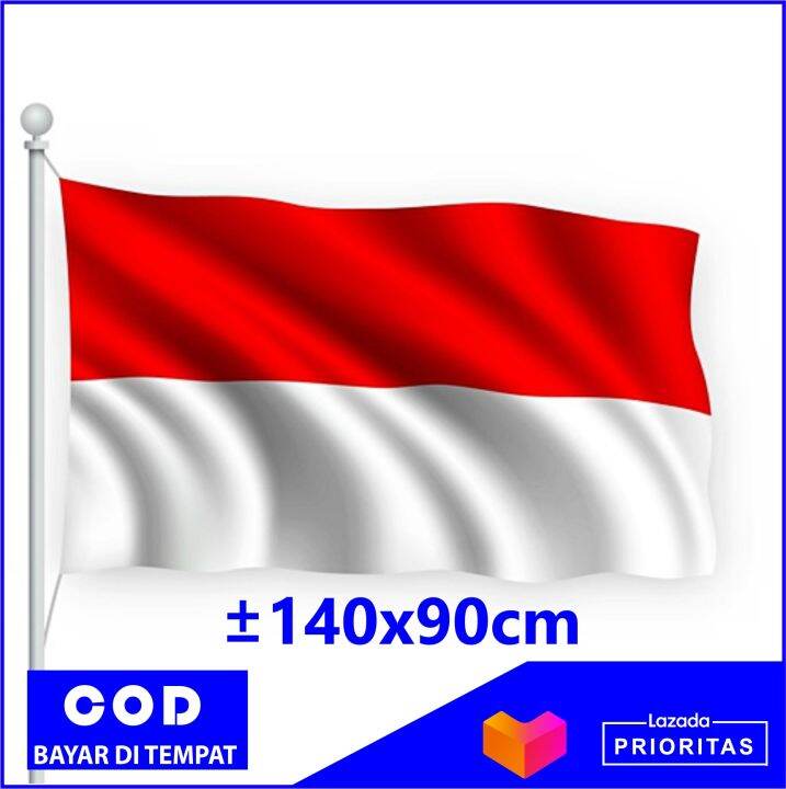 Bendera Merah Putih Ukuran 100x150 Besar Kain Tebal 150x100 Indonesia ...
