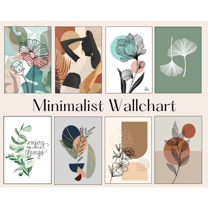 Minimalist Wall Chart Decor A4 Laminated Batch 1 | Lazada PH