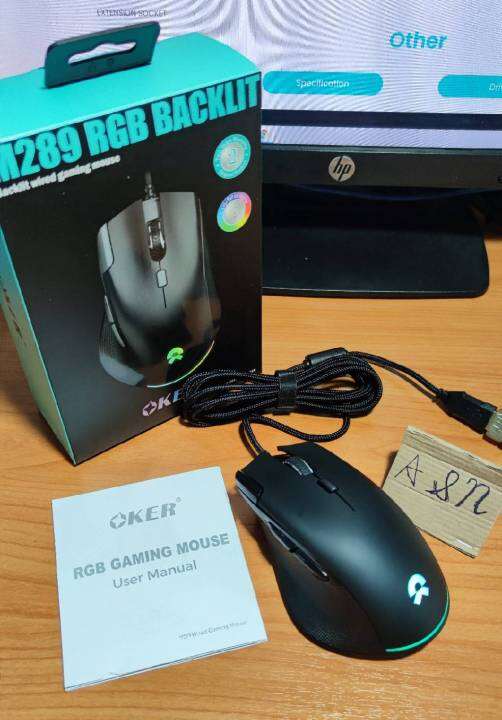 เม้าส์ เม้าส์เกมส์ เม้าส์เกมมิ่ง OKER M289 ไฟ RGB | Lazada.co.th
