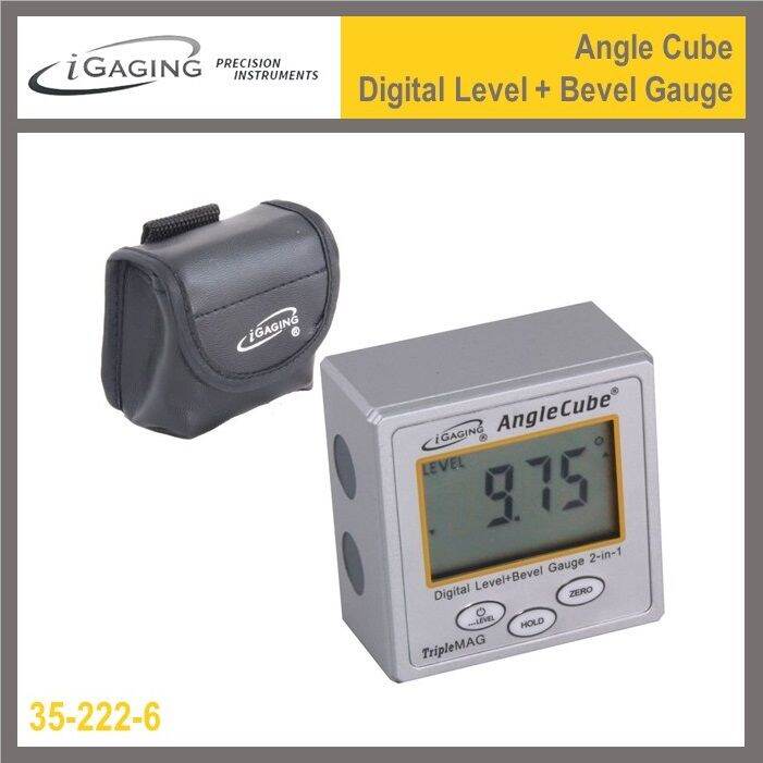 iGaging Angle Cube Digital Angle Bevel Protractor Gauge 35-222-6 ...