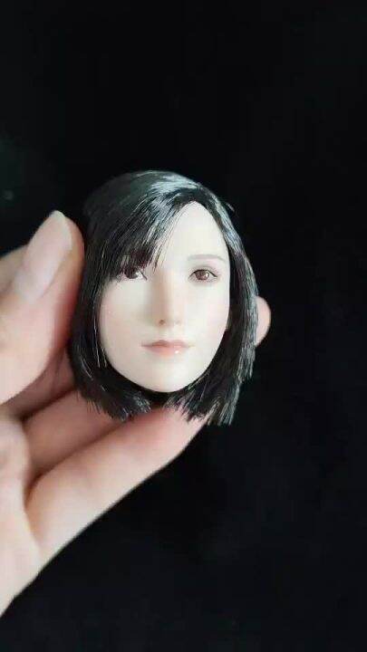 SDH032 16 Tifa Head Sculpt Female Soldier Head Carving Model Fit PH TBL ...