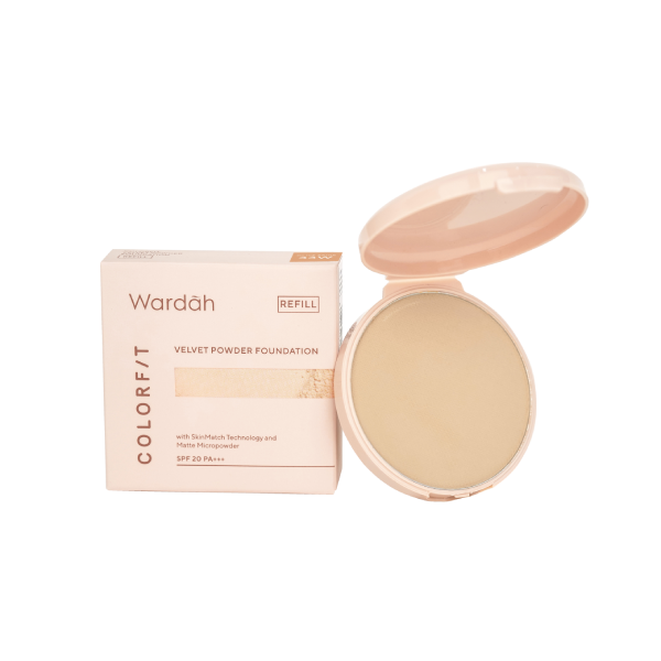 Wardah Colorfit Velvet Powder Foundation SPF 20 Refill | Lazada Indonesia