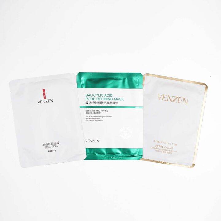 MASK - VENZEN BUY1FREE2【MUST TRY】Facial Sheet Mask SET | Lazada