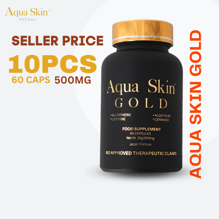 Aqua Skin Gluta Gold Glutathione Caps Gluta Capsule Ceramide Authentic ...