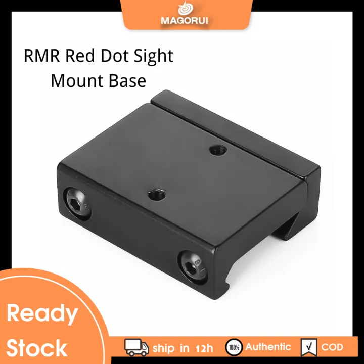 MAGORUI Tactical Accessories RMR Red Dot Sight Low Picatinny Rail Mount ...