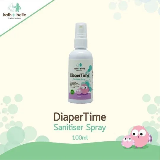Kath + Belle Diaper Time Nappy Time Sanitizer Spray ( 100ml ) | Lazada