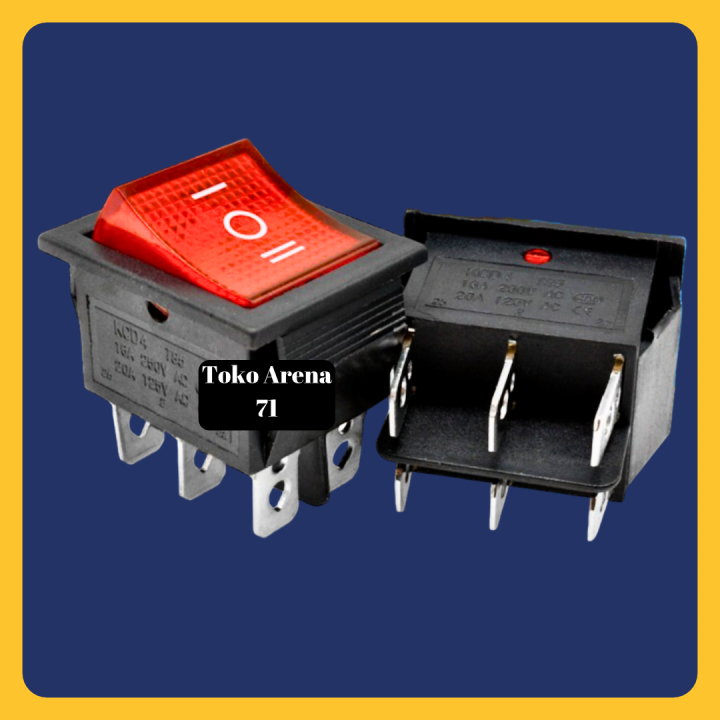 ROCKER SWITCH SAKLAR SWITCH ON OFF ON KOTAK 6PIN 6 PIN 6P 6 KAKI ... ROCKER SWITCH SAKLAR SWITCH ON OFF ON KOTAK 6PIN 6 PIN 6P 6 KAKI ...