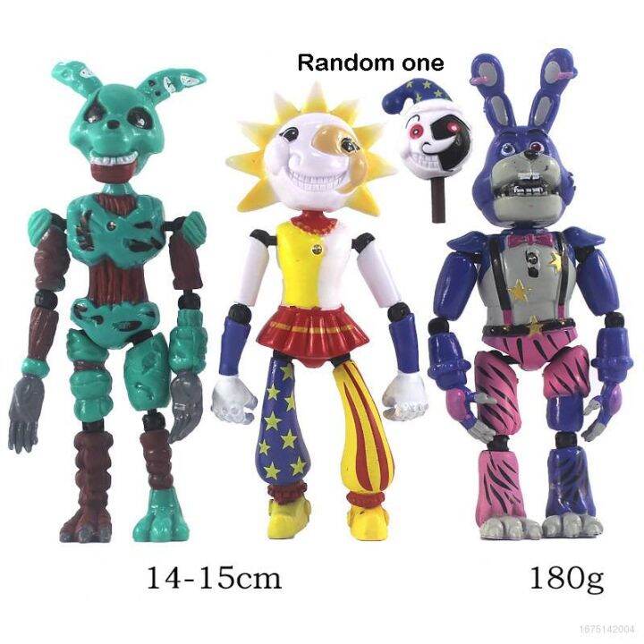 Ns3 FNAF ฟิกเกอร์ ตุ๊กตากระต่าย Freddy Sundrop Moondrop ของเล่นสําหรับ ...