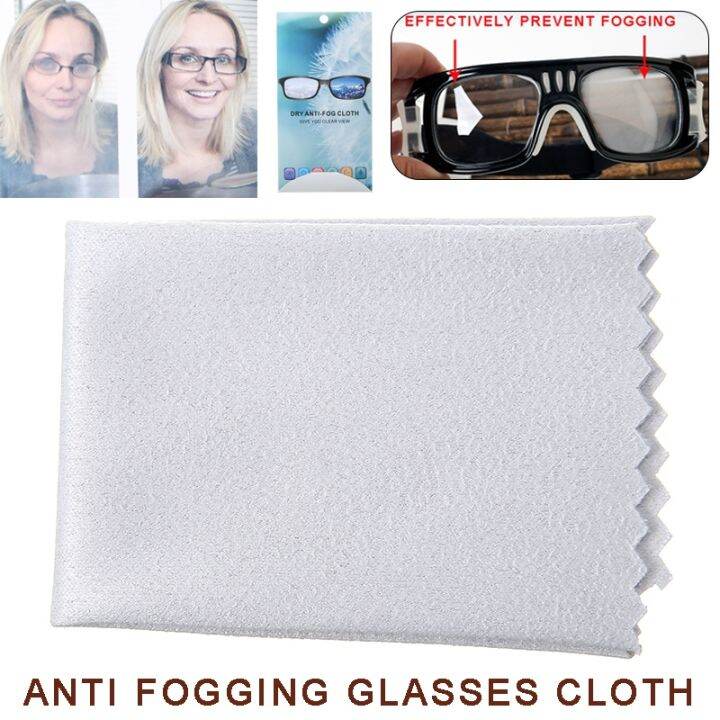 Reusable Anti-fog Glasses Lens Cleaning Cloth Soft Wiping Tool Prevent Fog Cleaning Cloth ...