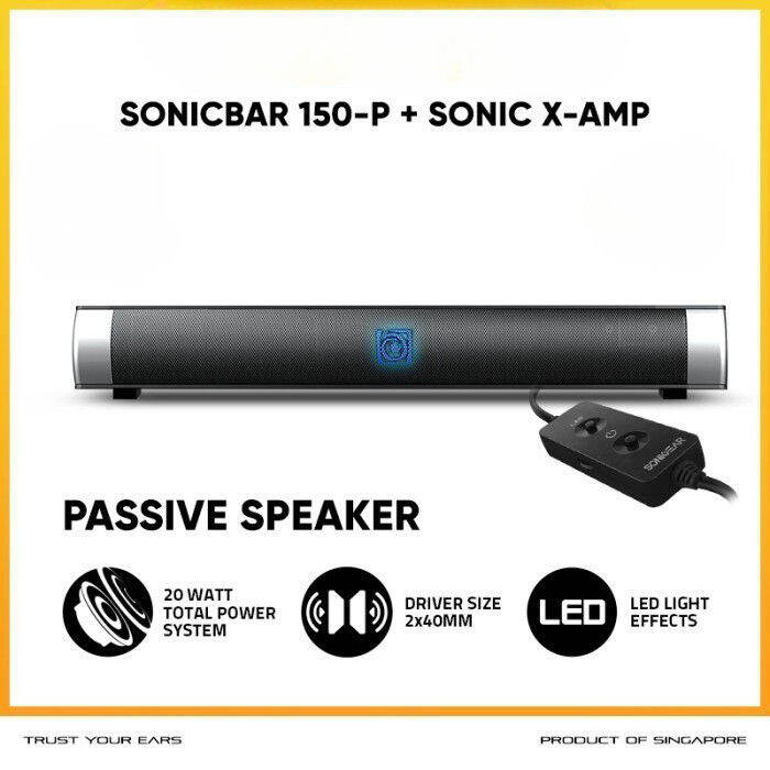 Sonicgear 150P Bluetooth Soundbar Speaker with Sonic X Amp Controller | Lazada Indonesia