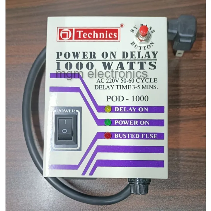 TECHNICS POD-1000, POWER-ON DELAY for REF & FREEZER, METAL CASING, Fuse ...