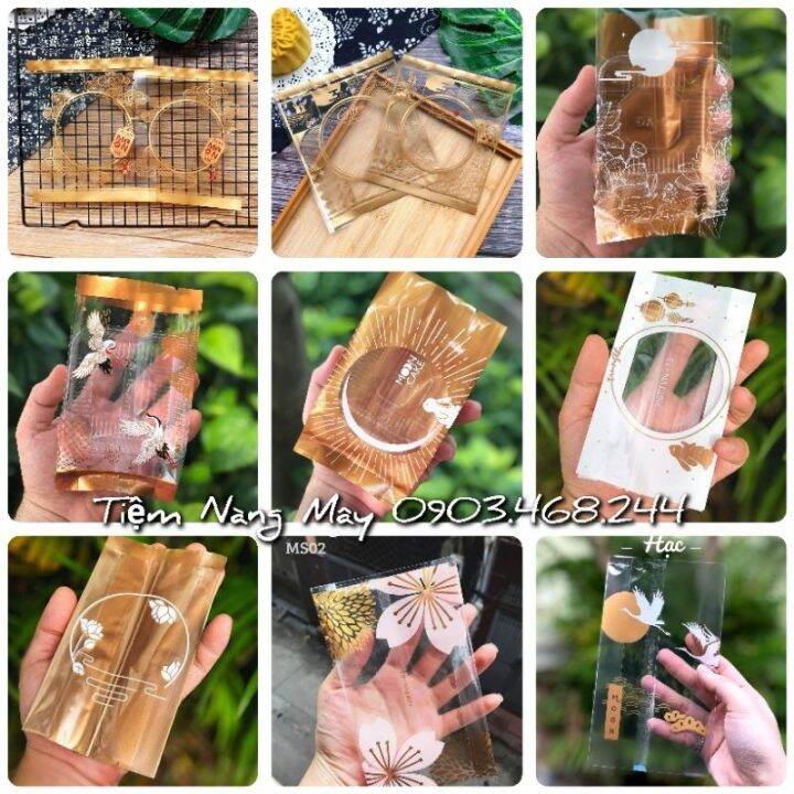 COMBO Khay + Túi đựng bánh trung thu size 150g - 200g sấp 100 CÁI túi hàn | Lazada.vn