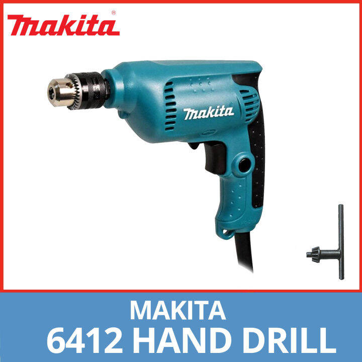 Makita 6412 Heavy Duty Hand Drill 3/8" (450W) with Free Magnetic Screw ...