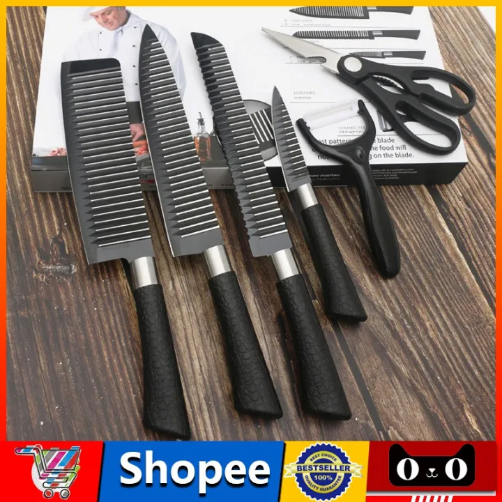 5pcs knife set Stainless Steel Multifunction Kitchen Knife Sets | Lazada PH