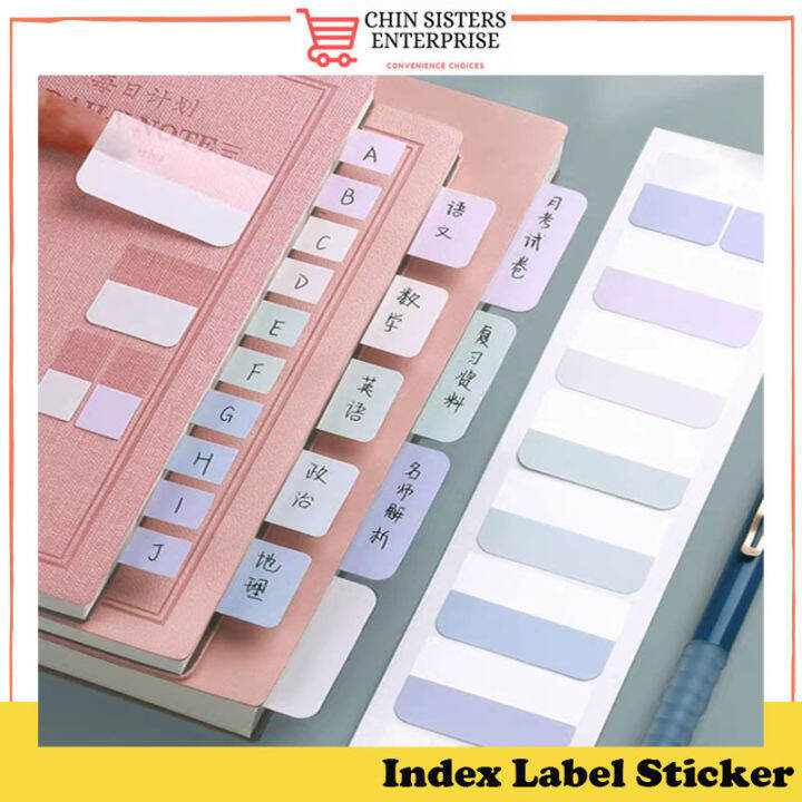 10cards per pkt Index Label Sticker Sticky Notes Writable Reusable ...