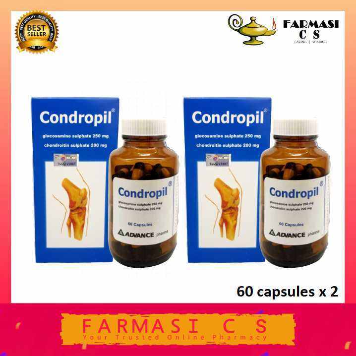 Condropil Glucosamine Sulphate 250 mg, Chondroitin Sulphate 200 mg 60s ...