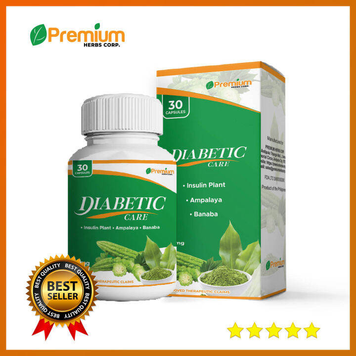 PHC07-A Diabetic Care Supplement 30 Capsules 50mg w/ Insulin Plant ...