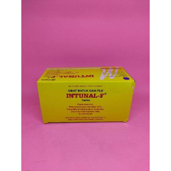 INTUNAL-F BOX 100 Kaplet INTUNAL FORTE-Obat Demam,Batuk & Pilek ...