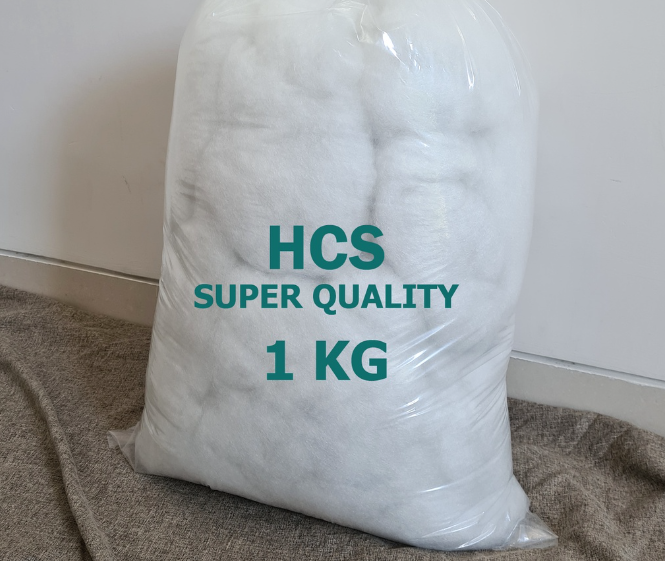 COD Dakron putih super/silikon fiber GRADE A kemasan 1,kg | Lazada ...