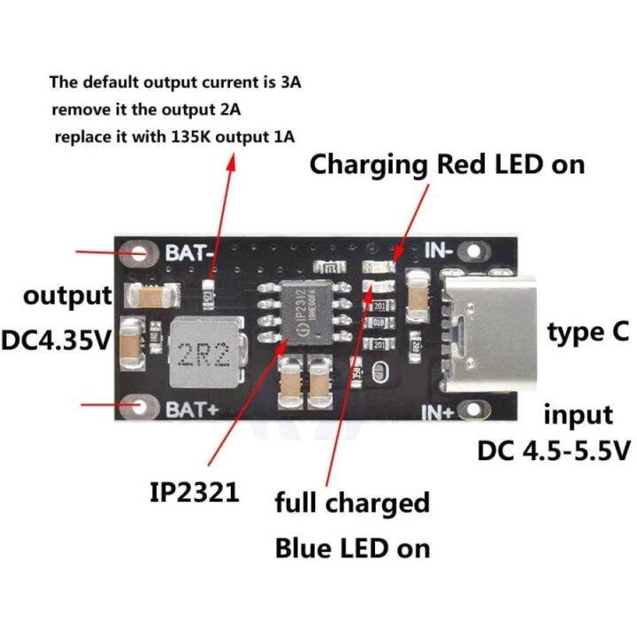 Modul Fast Charging IP2312 TYPE C 3A Polymer Ternary Lithium Batter ...