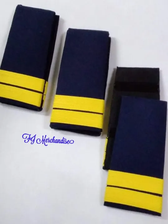 Security Shoulder Board: Navy Blue: Pair: 2 lines | Lazada PH