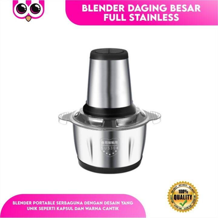 [STAINLESS] BLENDER DAGING BESAR FULL STAINLESS / MEAT GRINDER / FOOD ...