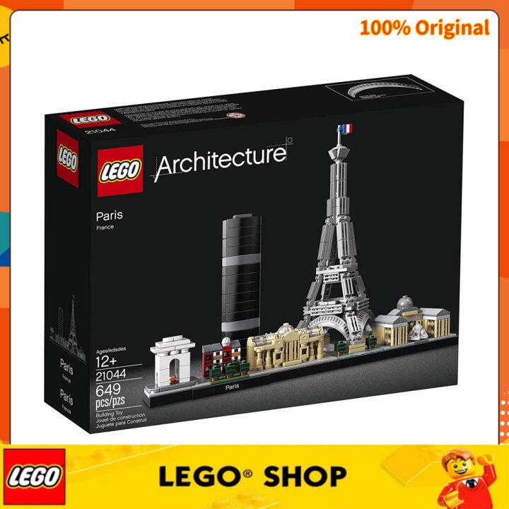 LEGO Architecture Skyline Series 21044 Paris Building Kit, na may modelo Eiffel Tower at iba ...
