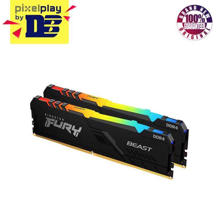 Kingston Fury Beast 16GB DDR4 RGB 3600MHZ Memory (Kit Of 2) (KF436C17BBAK2/16) | Lazada PH