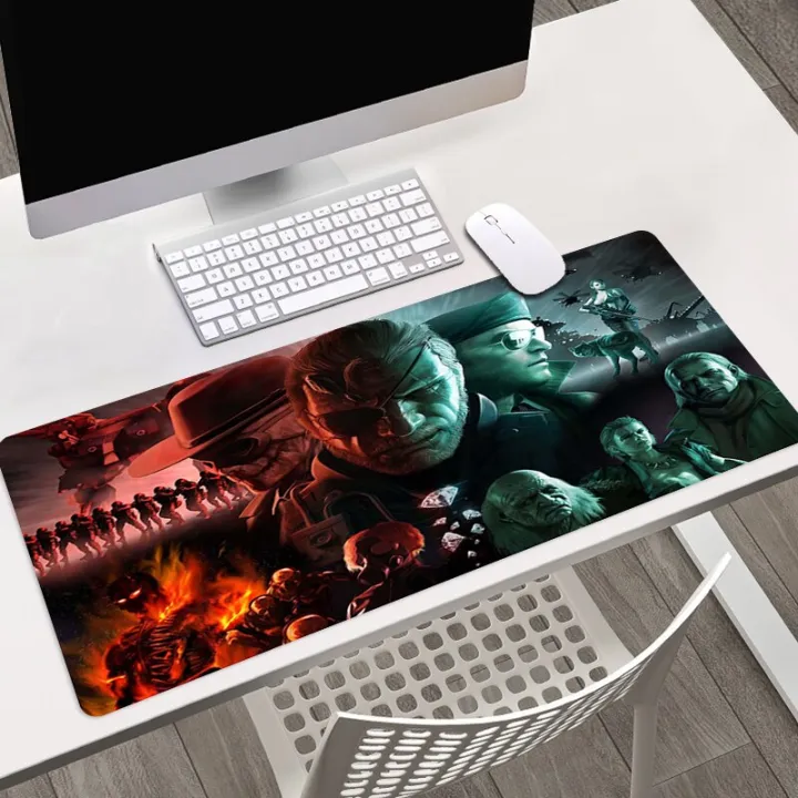 Metal Gear Solid Computer Games Gamer Cabinet Extended Rubber Pad Mouse ...