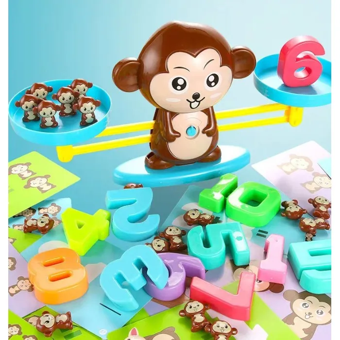 Math Game Monkey Balance Counting Cool Balance Scale Math Counting Game ...