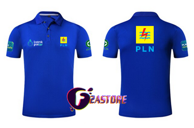 BAJU kerah mode polo LISTRIK PINTAR Depan LOGO PLN - BAJU PLN MOBILE ...