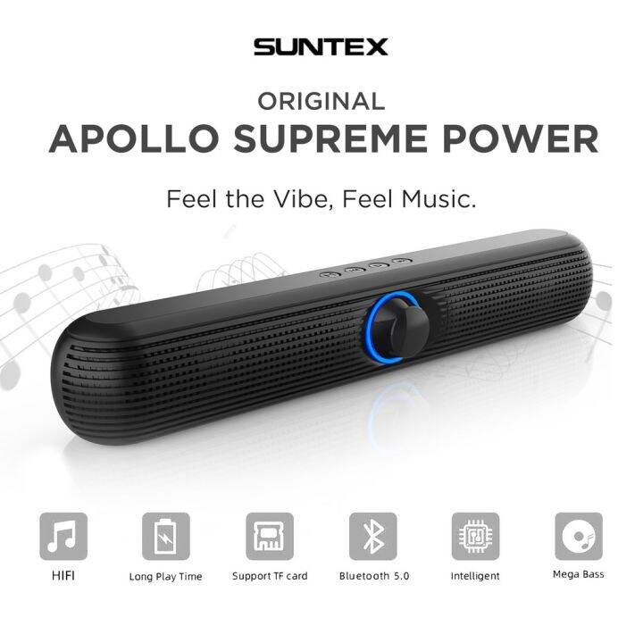 Suntex Apollo Supreme Power True Wireless Stereo Bluetooth 5.0 Speaker ...