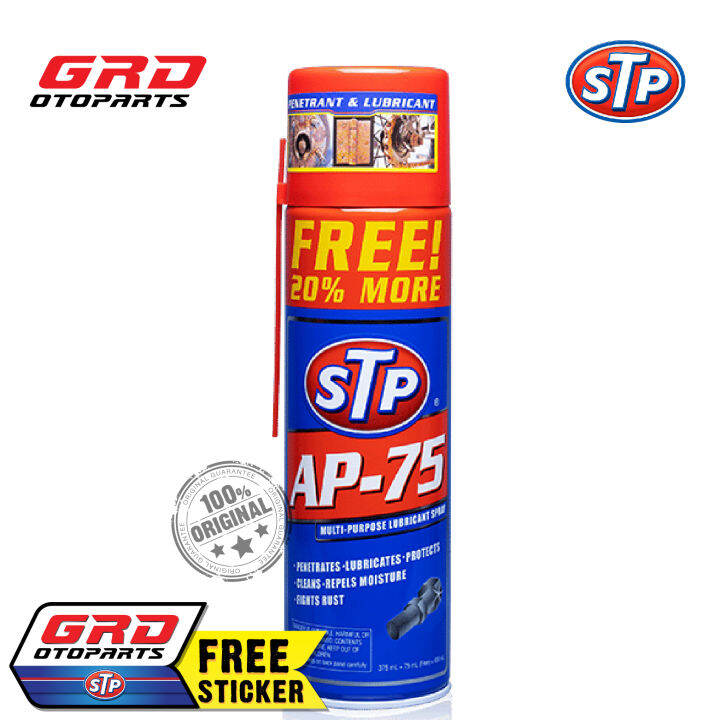 STP AP-75 Penetrant & Lubricant Pelumas Anti Karat Logam Besi 450 ml ...