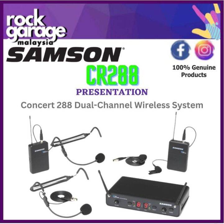 Samson Concert 288 CR288 Presentation Dual-Channel Wireless System (CR ...