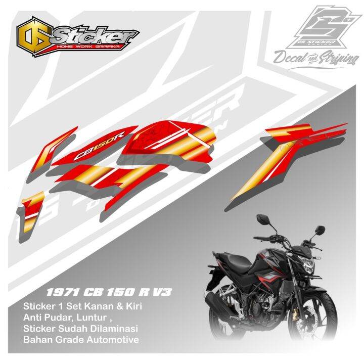 1971 Sticker Striping Motor CB 150 R V3 List Variasi Desain Warna ...