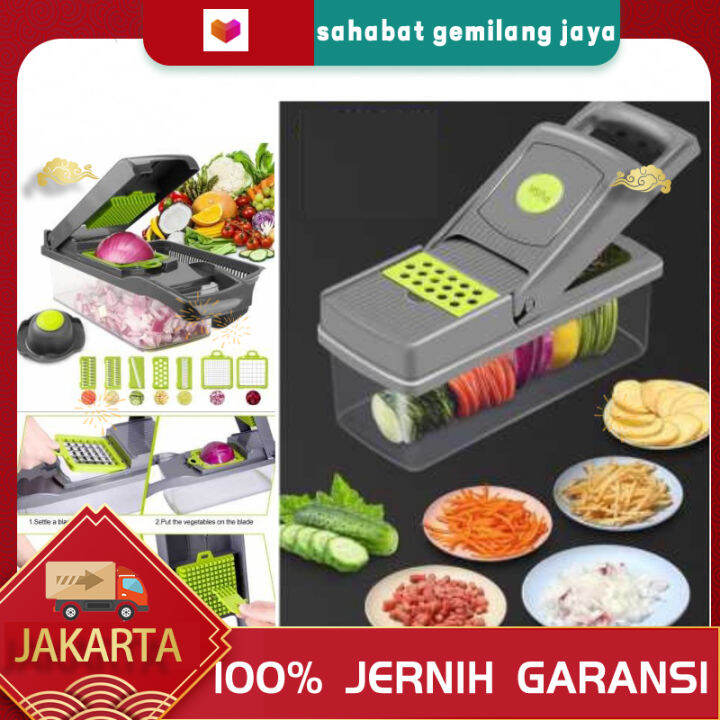 Parutan Serbaguna Penampung Slicer Draining Bracket 12 in 1 / parut ...
