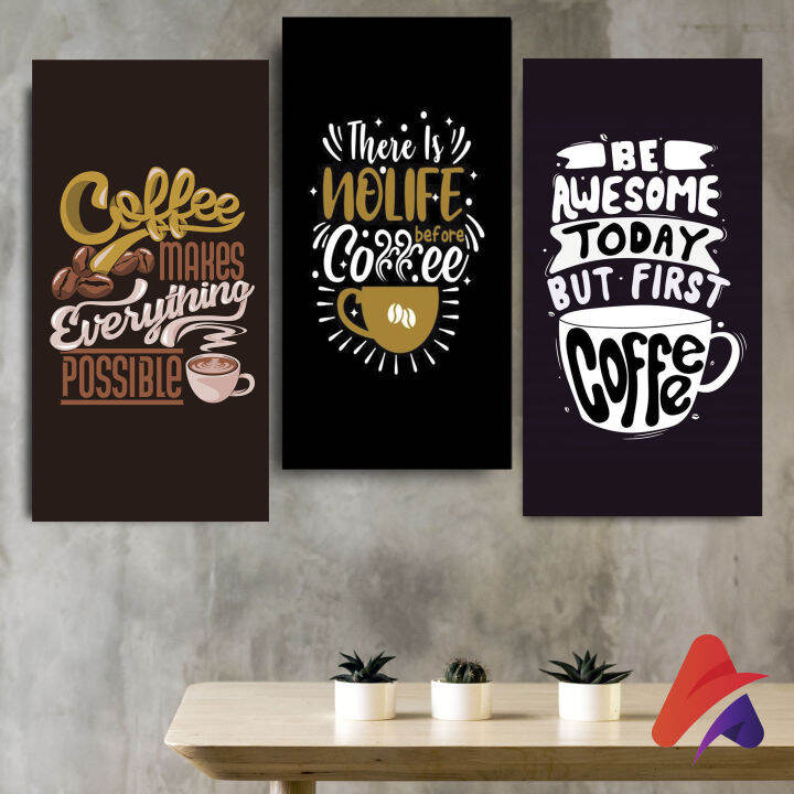 HIASAN DINDING CAFE KOPI PAJANGAN CAFE KOPI WALL DECOR CAFE KOPI POSTER ...