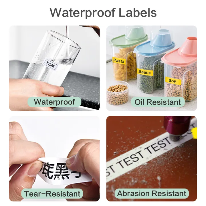 Supvan E10 Black Labeler with Paper Bluetooth Thermal Printer Labeling ...