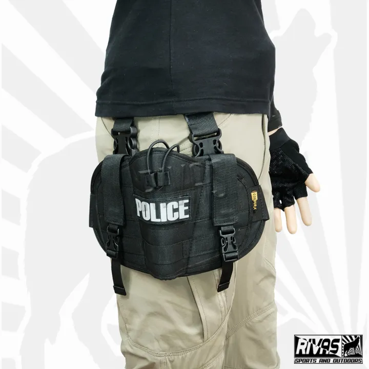 RIV - Police Gear Cordura Drop Leg Thigh H O L S TER Rig with front ...
