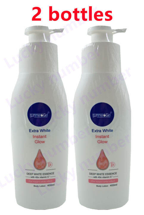 2 bottles Summer Girl Extra White Instant Glow DEEP WHITE ESSENCE with ...