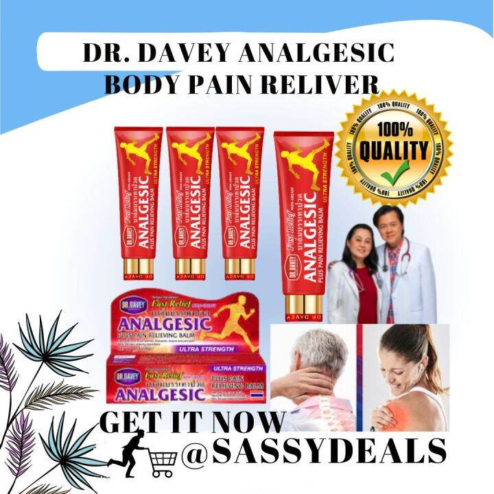 ORIGINAL DR. DAVEY Analgesic Body Pain Reliver Fast Relief Cream 120G ...