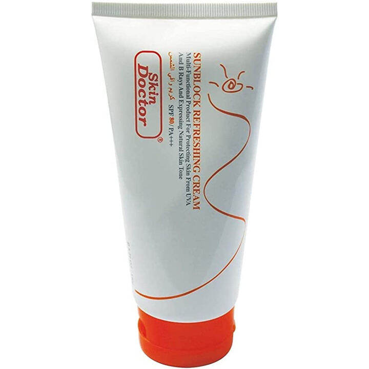 SKIN DOCTOR SUNBLOCK REFRESHING SPF 80 CREAM - 150G♛ | Lazada PH
